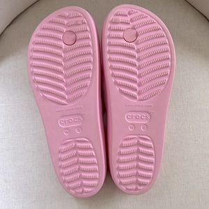 CROCS | Shoes | Nwob Croc Classic Platform Flip With Custom Jibbitz ...